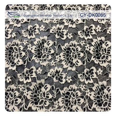 Nylon spandex stretch lace fabric, allover lace for women garment