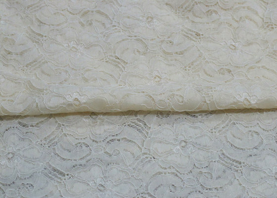 Nylon Spandex Elastic Lace Fabric