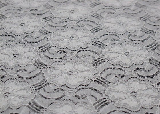 Nylon Spandex Elastic Lace Fabric