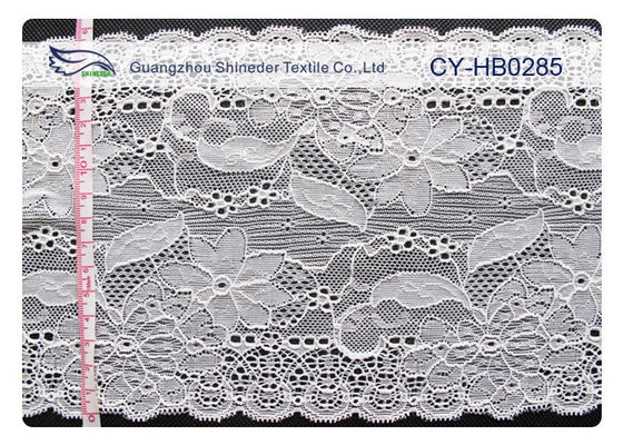 Water Soluble Elastic Lace Fabric , Stretchable Lace Trim SGS CY-HB0285