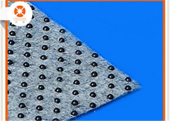 Grey Polyester Needle Punched Felt  Anti-Slip PVC Dot Coated Nonwoven Backing Cloth