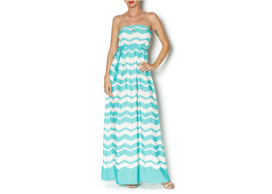 Stunning Chevron Casual Womens Dresses , Summer Swimsuit Maxi Dress