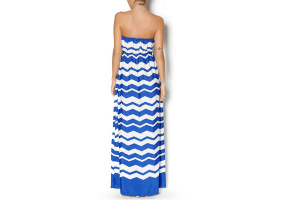 Stunning Chevron Casual Womens Dresses , Summer Swimsuit Maxi Dress
