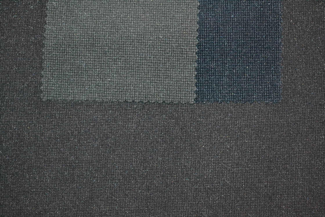 Grey Black Corduroy Fabric 65% Polyester 35% Nylon Blend hj002