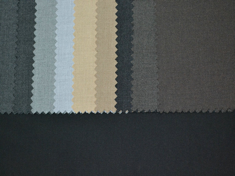 190 gsm Yellow TR Fabrics , 80% Polyester 20% Rayon Smooth Fabric t1024