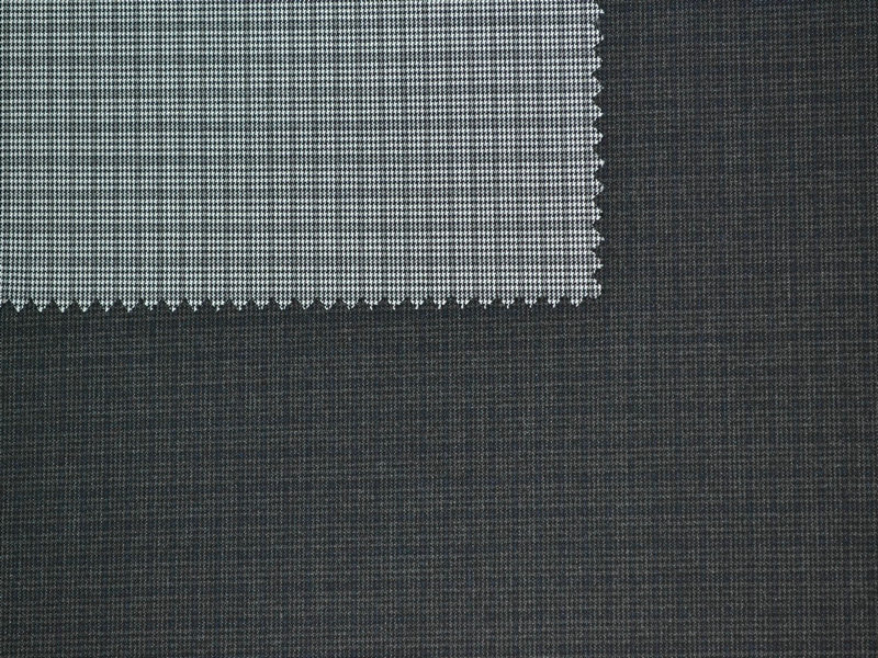 Grey Black Smooth Jacket Polyester Rayon Blend Fabric 72 * 58 t1201