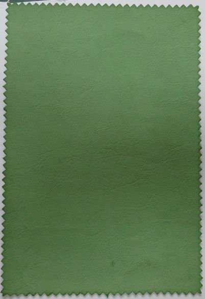 Thickness 0.85mm Good Abrasion Resistance PU Leather Cloth Green Color