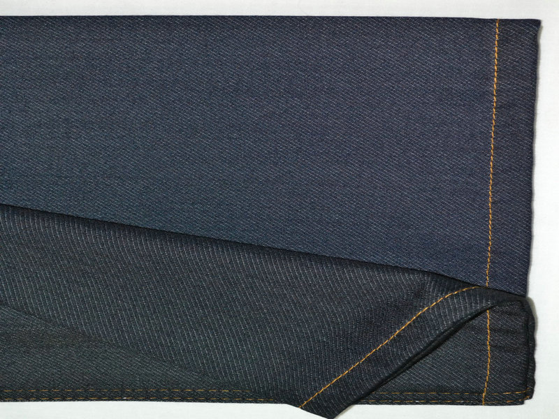 Tear - Resistant 94 * 143 Black Jean Cloth Fabric For Garment jb0010