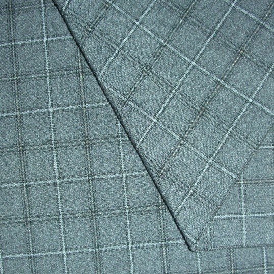 63T/33R /4SP two way stretch plain plaid dyed woven fabric with silver for women apparel