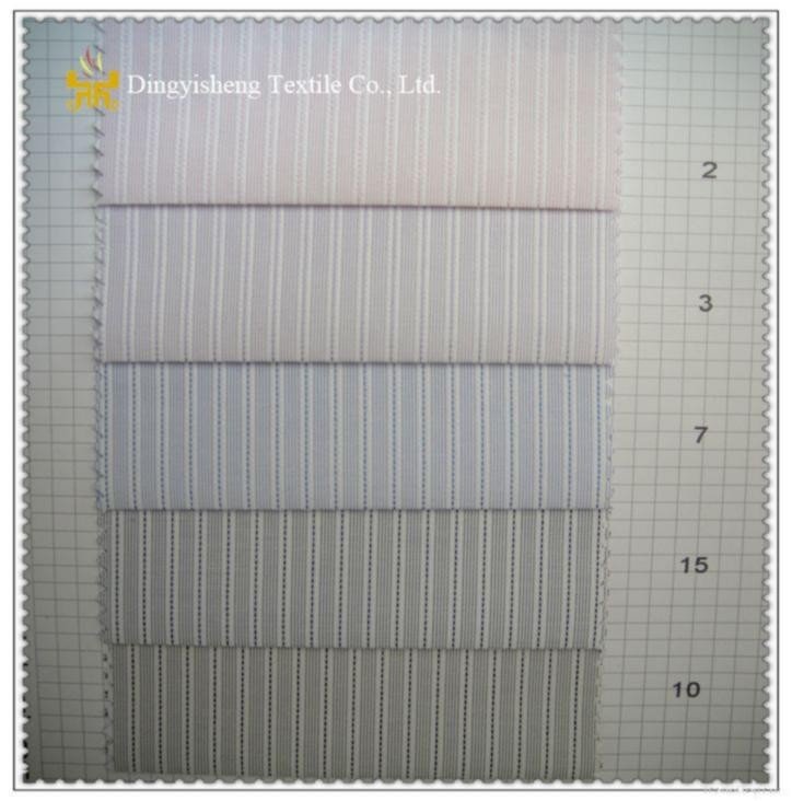 Plain Dyed Stripe Tr Shirting Fabric