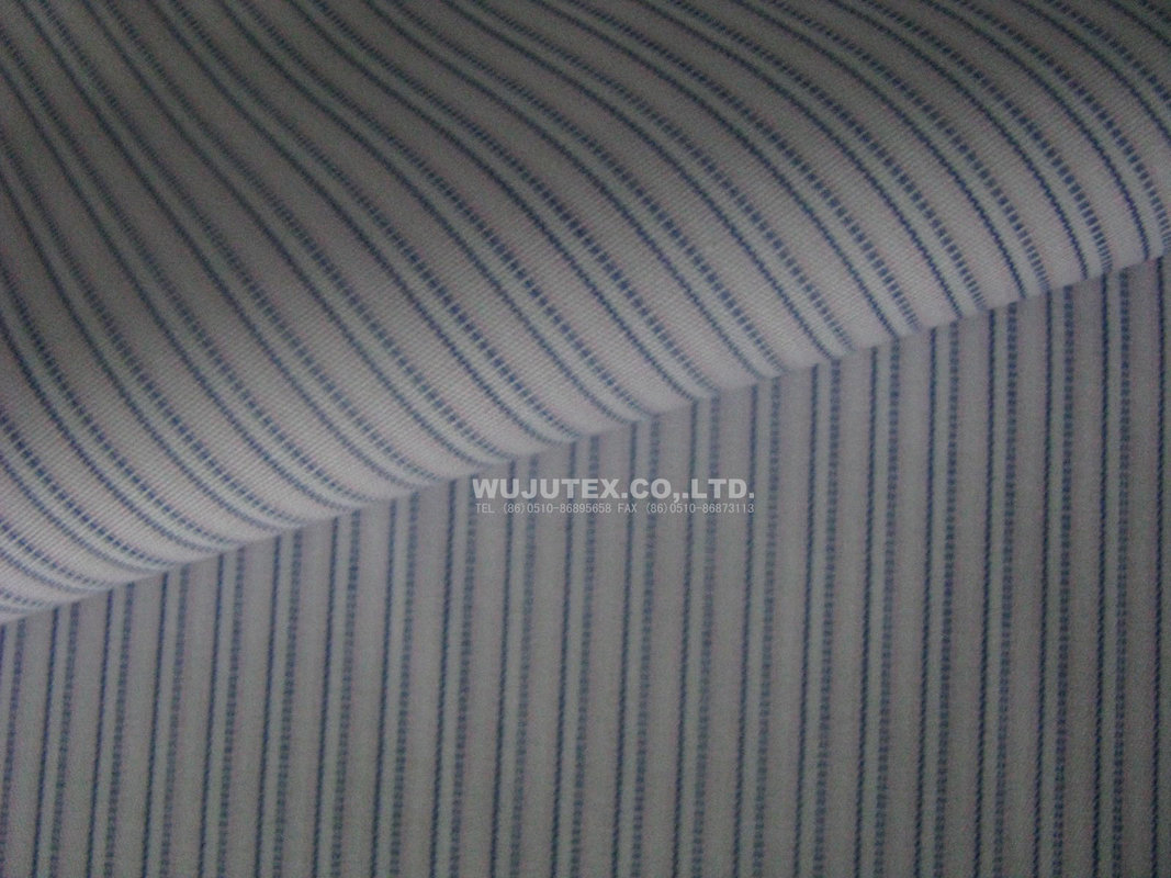 Competitive Price 100% Cotton Yarn Dyed Fabric Poplin with Liquid Ammonia Finish