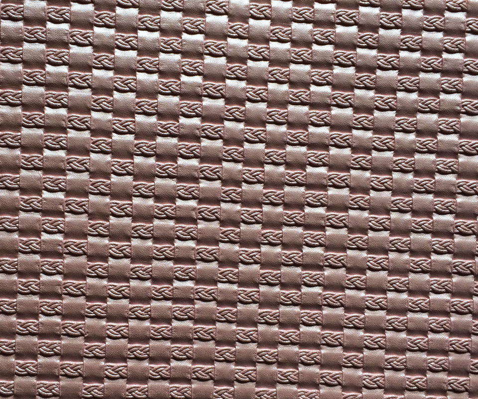 Customized pink Faux Leather Fabric For Handbags / Wallets 1350 - 1500mm Width