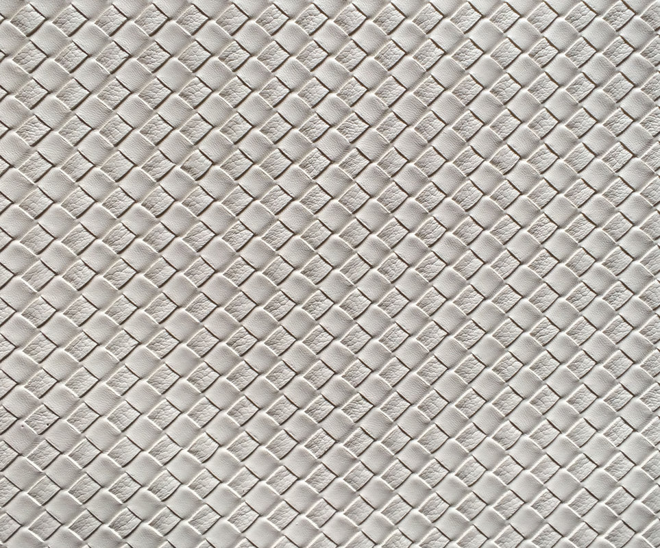 Elegent Style Fine Faux Leather Plaid Decorator Fabric For Handbags ROHS