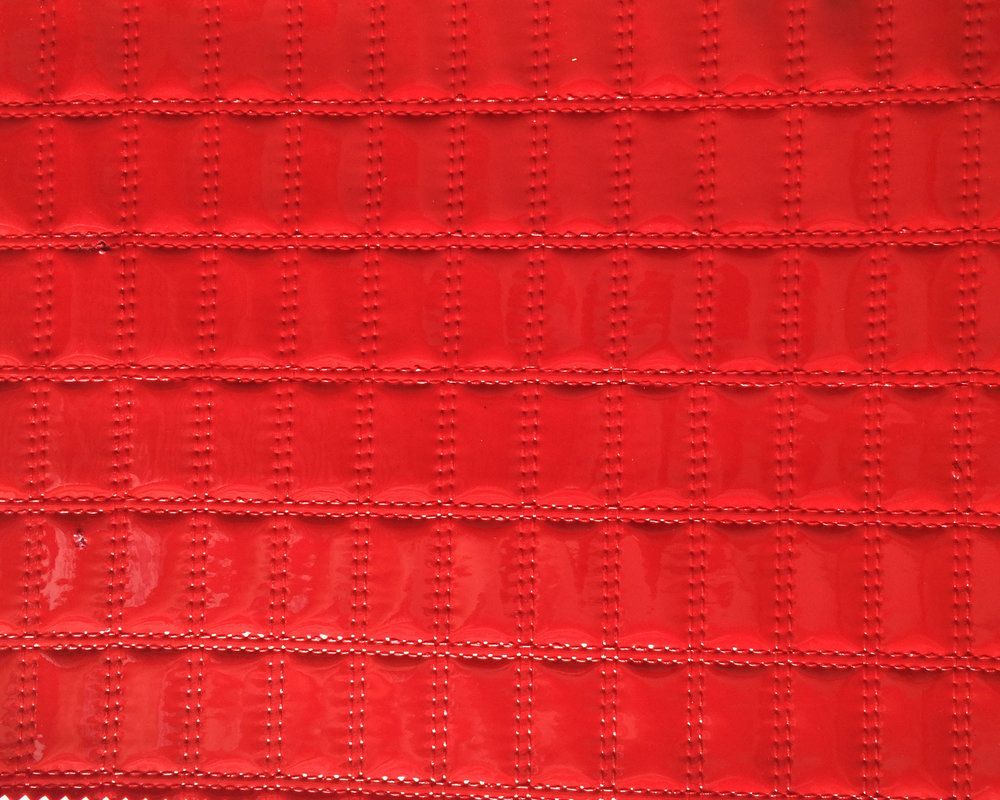 Polyvinyl Chloride Faux Leather Fabric For Handbags With Check Design Pattern