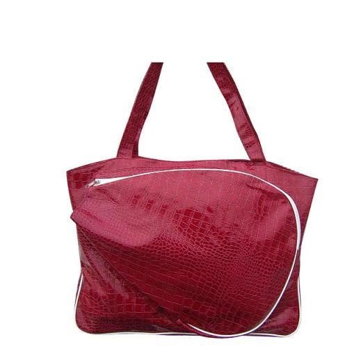 Faux Leather Tennis Handbag