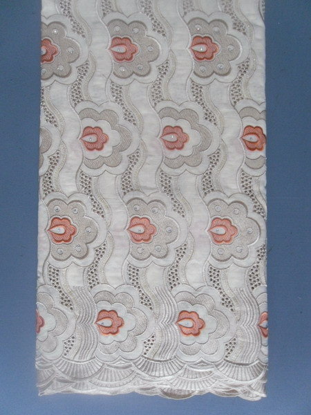 Colored Embroidered Korean Lace Fabric With Knitted Technics For Party Dress
