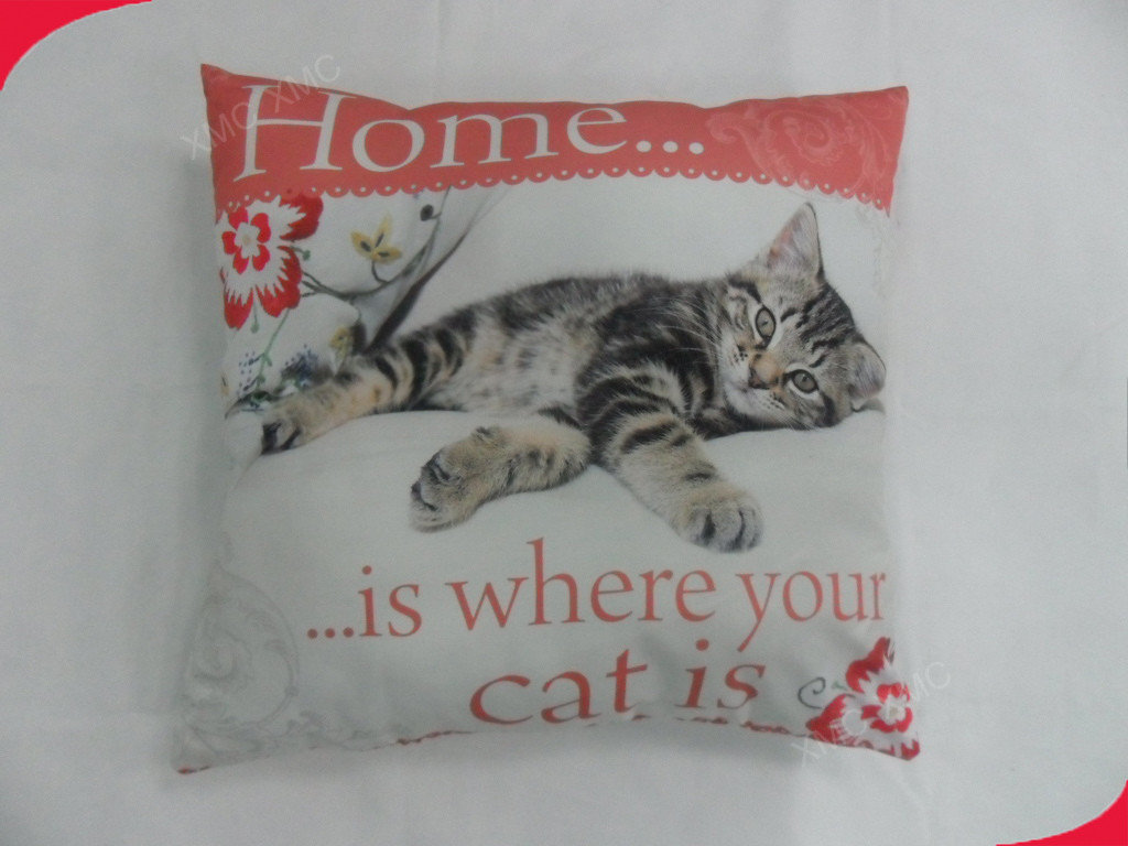Modern Plain Linen Throw Pillows square Heat Transfer Printing