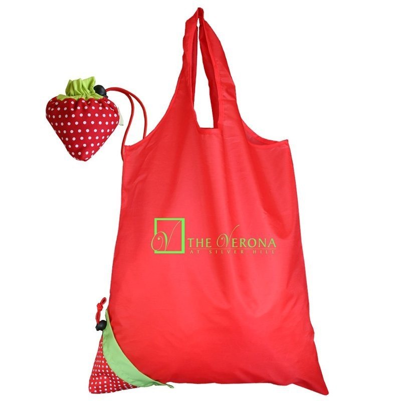 Red 190T custom reusable Non-Woven Shopping bag with Silk creen Printing logo