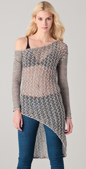Ladies See Through Sweaters