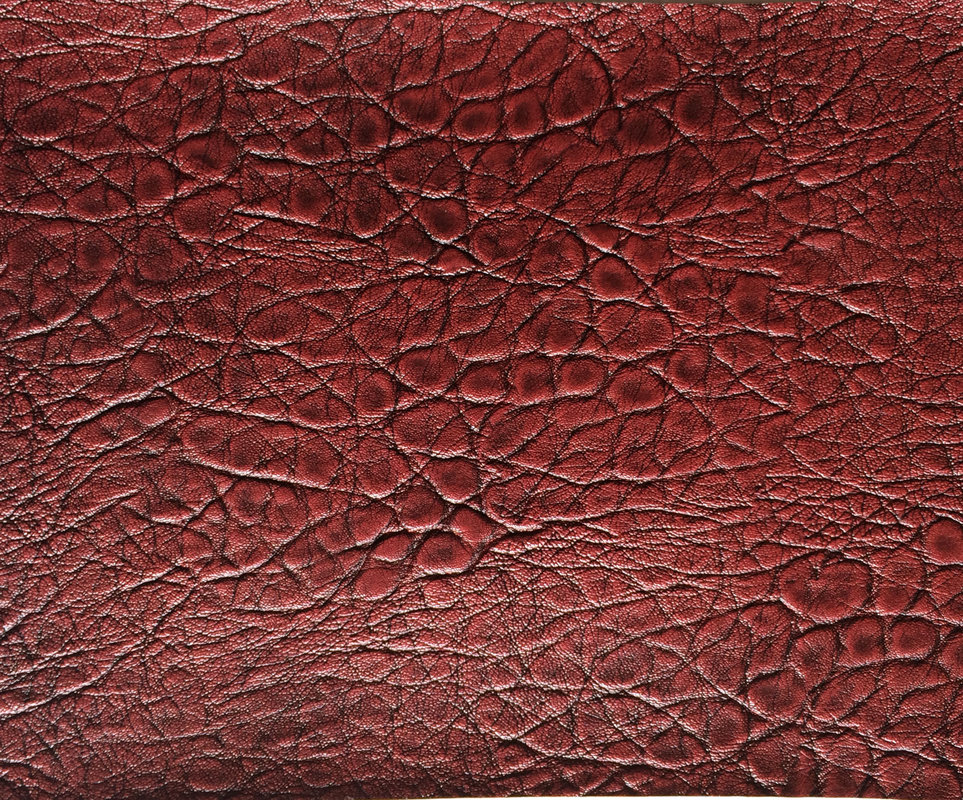 Oil Tanned Faux Leather Upholstery Fabric , Non Sticky Sofa Upholstery Fabric