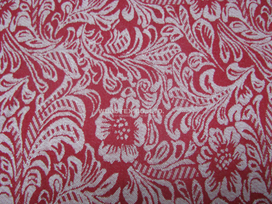 Poly Cotton Spandex Jacquard Woven Fabric for Women's Clothes