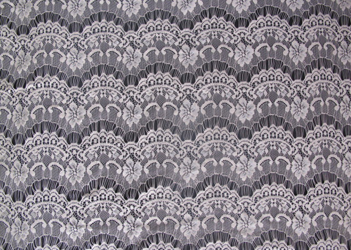 100% Nylon Lace Fabric For Garment , Indoor Ornaments CY-DN0001