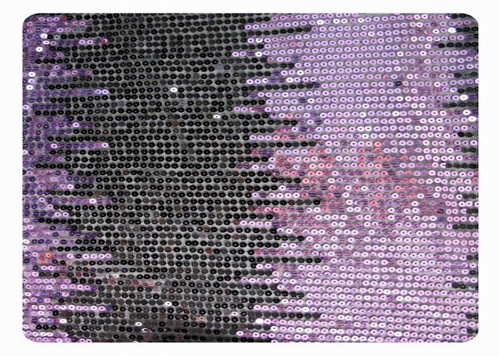 OEM / ODM Custom Beaded Lace Fabric , Shining Sequins Design CY-XP0014