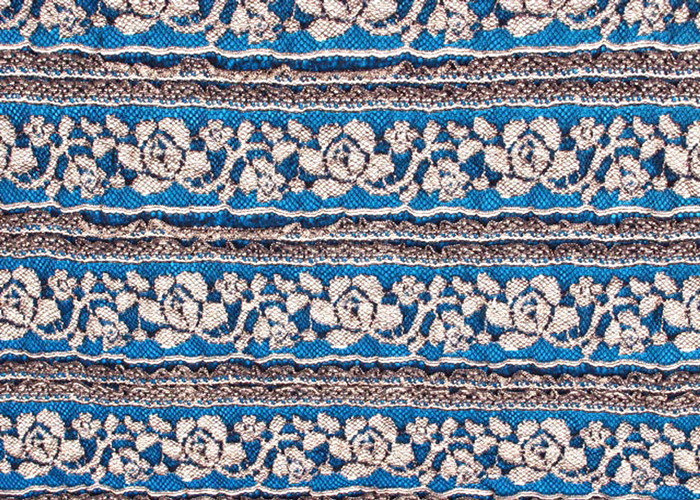 Eco-Friendly Stretch Lace Fabric For Dresses , Multi Color Lace Fabric CY-LW0480