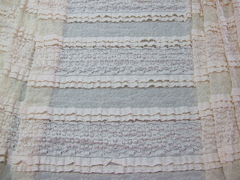 Multilayer Bridal Stretch Lace Trim Fabric Eco Friendly 50’’- 52’’ CY-LW0182
