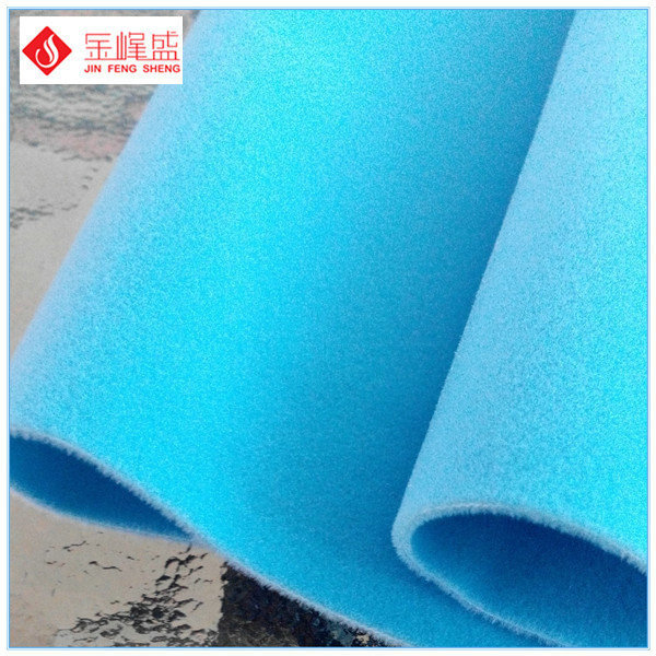 Light Blue Fashion Polyester Non Woven Fabric For Jewelry Box / Glass Box / Gift Box Insert