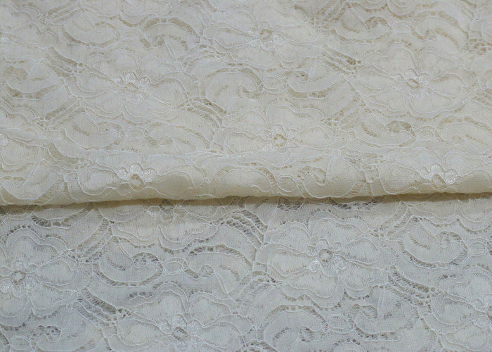 Nylon Spandex Elastic Lace Fabric