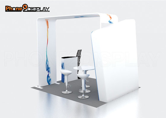 Portable Tension Fabric Booth Trade Show Standard Exhibition Booth 10ft 3x3 Display