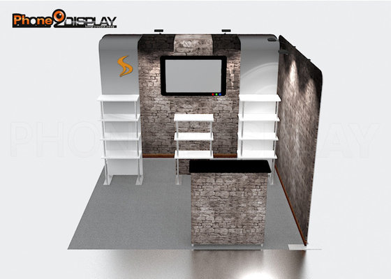 Progetti le esposizioni per il cliente portatili della cabina della fiera commerciale 3x3M per annunciare
