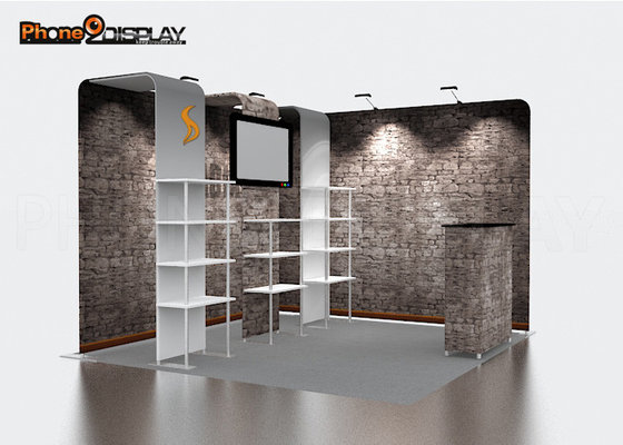 Progetti le esposizioni per il cliente portatili della cabina della fiera commerciale 3x3M per annunciare