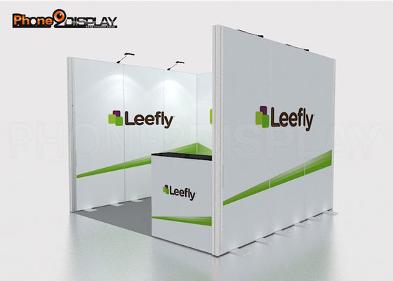 20x20FT Modular Exhibition Stall , Aluminum Extrusion Standard Expo Booth Design