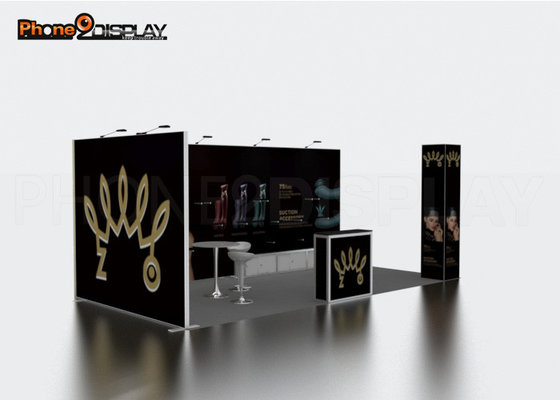 Fashion Innovative Trade Show Booths 10*20 , Portable Custom Exhibit Booths