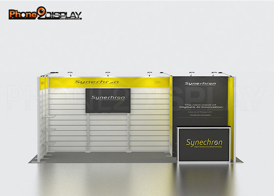 전시회 쇼를 위한 3x6 Slatwall 무역 박람회 부스 전시 주문 색깔