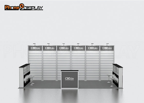 휴대용 3x6 Slatwall 무역 박람회 부스는 선반을 가진 BT-SB0105를 표시합니다