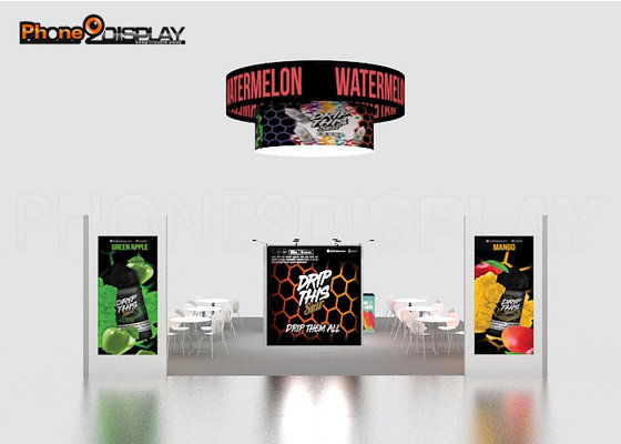 Fashion Backlit Trade Show Booth Display Stands 10x10 Portable Exhibition Systems