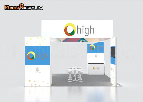 Cabina della fiera commerciale Backlit LED stampata abitudine da vendere