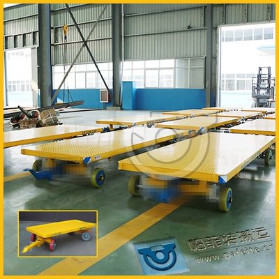easy turnning industrial forklift tow trolley for moving cargo