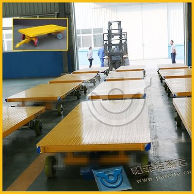 easy turnning industrial forklift tow trolley for moving cargo