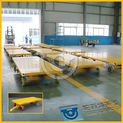 easy turnning industrial forklift tow trolley for moving cargo