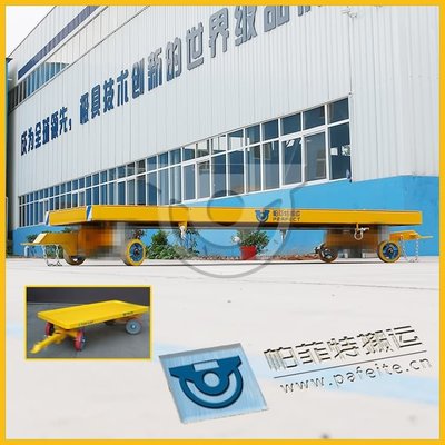 Tow tailer for assembly line with moving platform