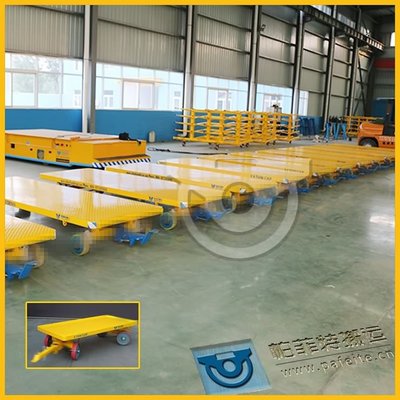 steerable electric cargo handling machine as material transfer trolley