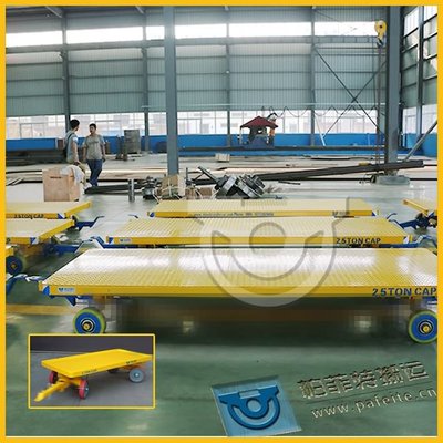steerable electric cargo handling machine as material transfer trolley
