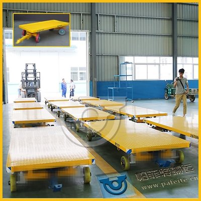 steerable electric cargo handling machine as material transfer trolley