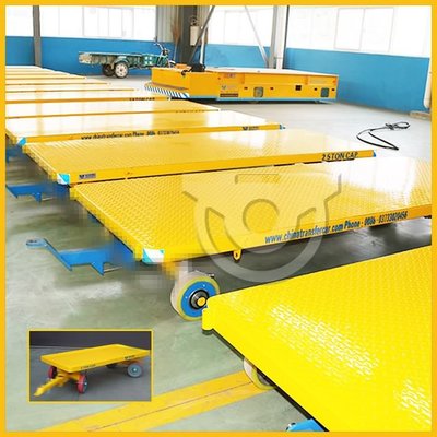 New design industrial metal plate trackless trolley