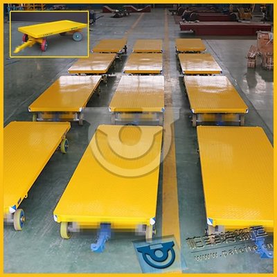 New design industrial metal plate trackless trolley