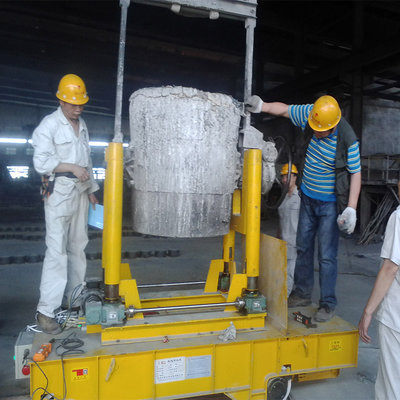 Steel plant ladle electric rail transfer trolley for heat ladle transfer